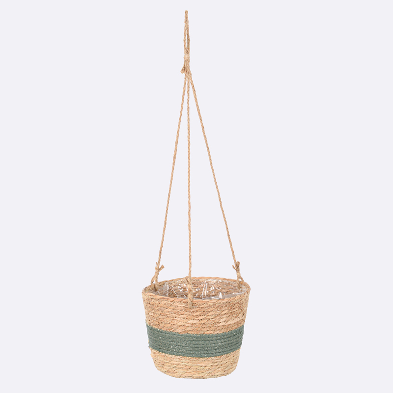 Cache-pot à suspendre en matière naturelle - L'Incroyable