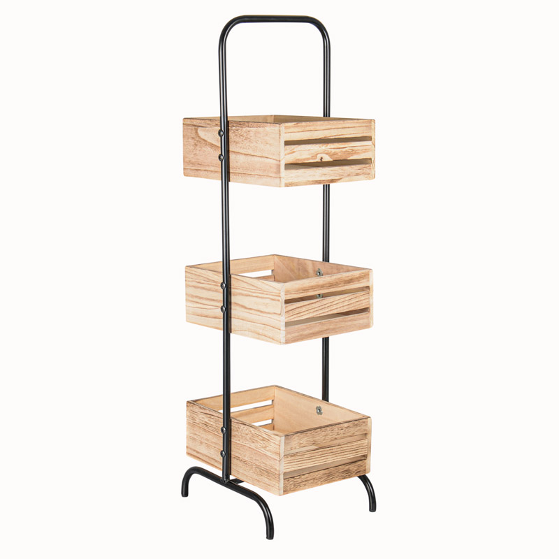 Tour de rangement en bois de paulownia - L'Incroyable