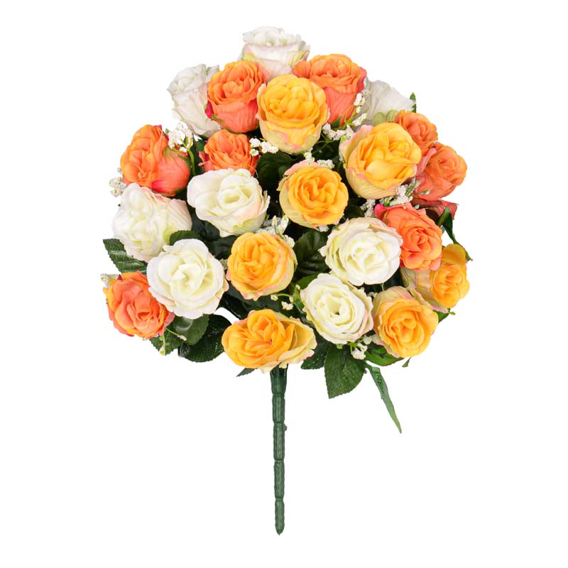 Bouquet de roses et de gypsophiles - L'Incroyable