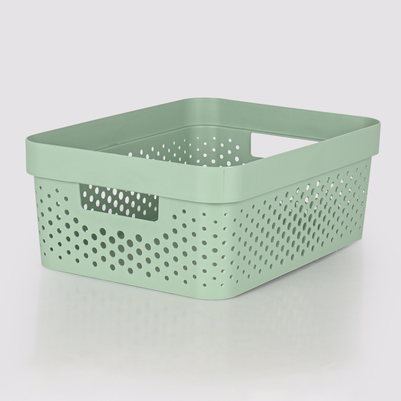 Bac de rangement 'Infinity' vert vert 11l 35.6x26.6x13.6cm - L'Incroyable